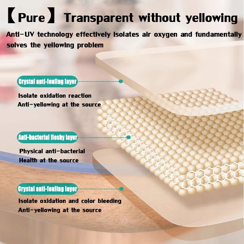 LUMIERE PVC Table Mat Transparent|Waterproof Anti-Oil Heat Resistant ...