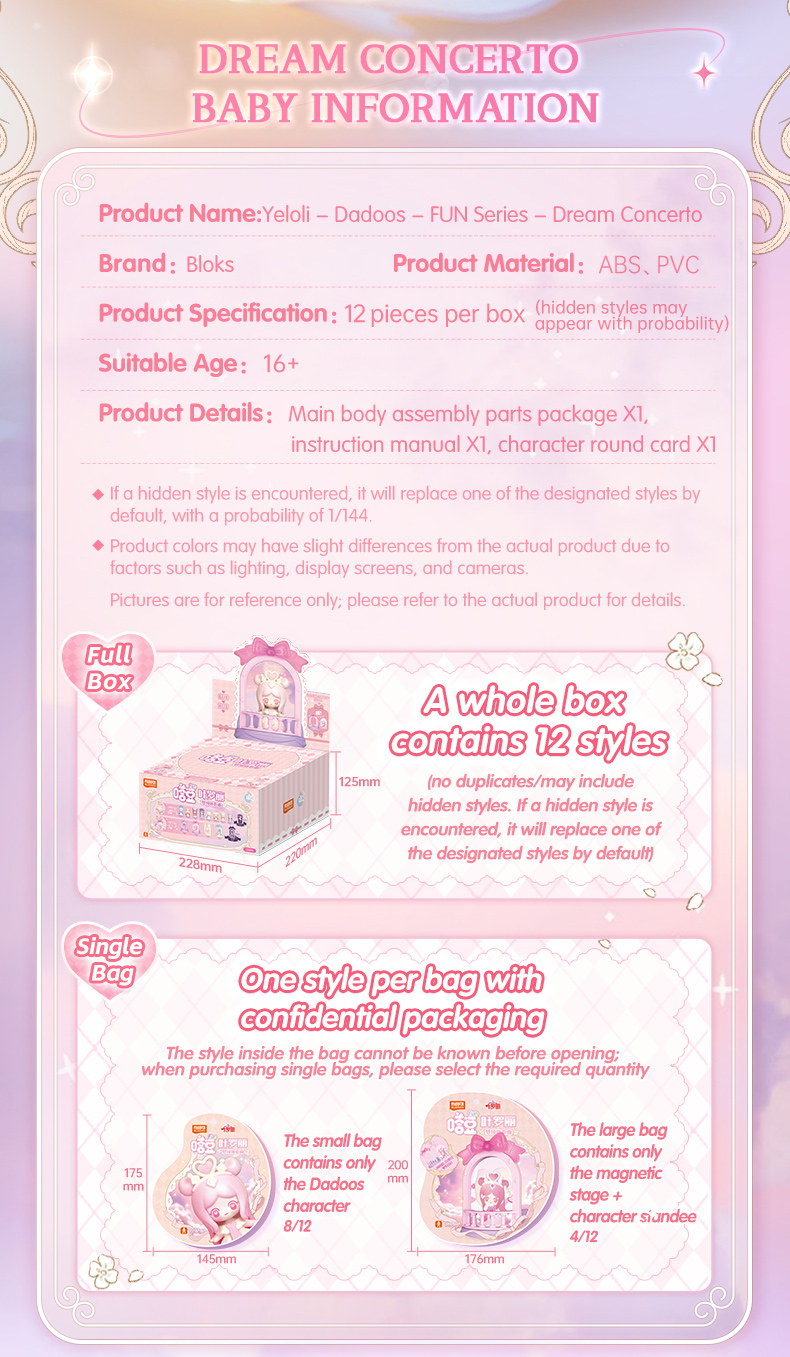 [New] BLOKEES Yeloli Dadoos FUN Collection Blind Box Figures Dream ...