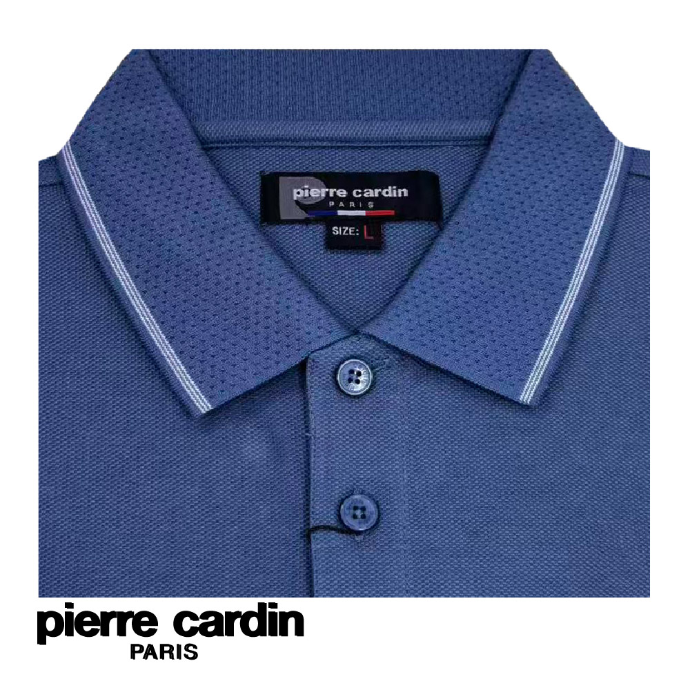 Pierre Cardin Mens Short Sleeve Honeycomb Pique Polo Tee With Jacquard ...
