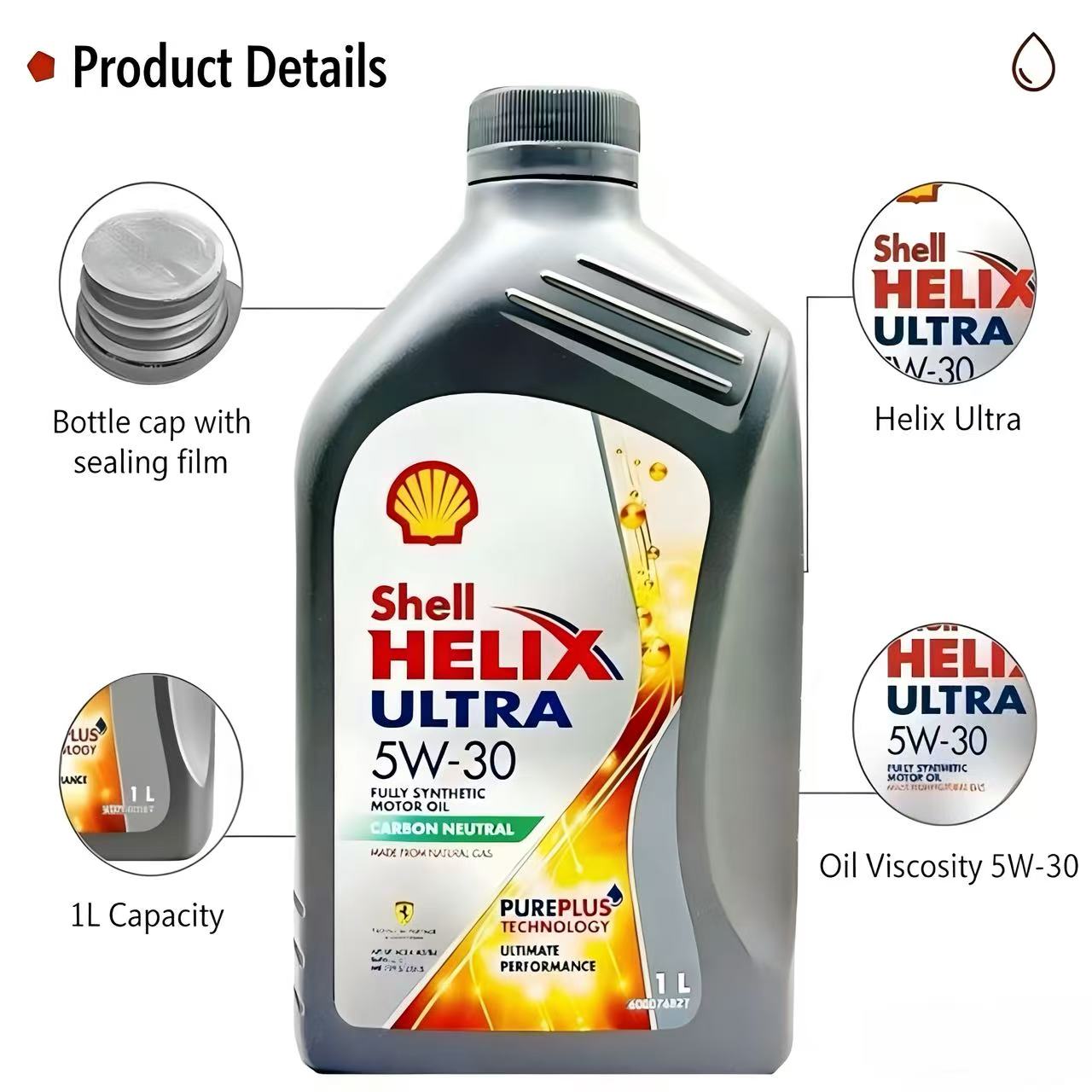 Shell Helix Ultra 5W30 Fully Synthetic Engine Oil (1liter) HongKong For ...
