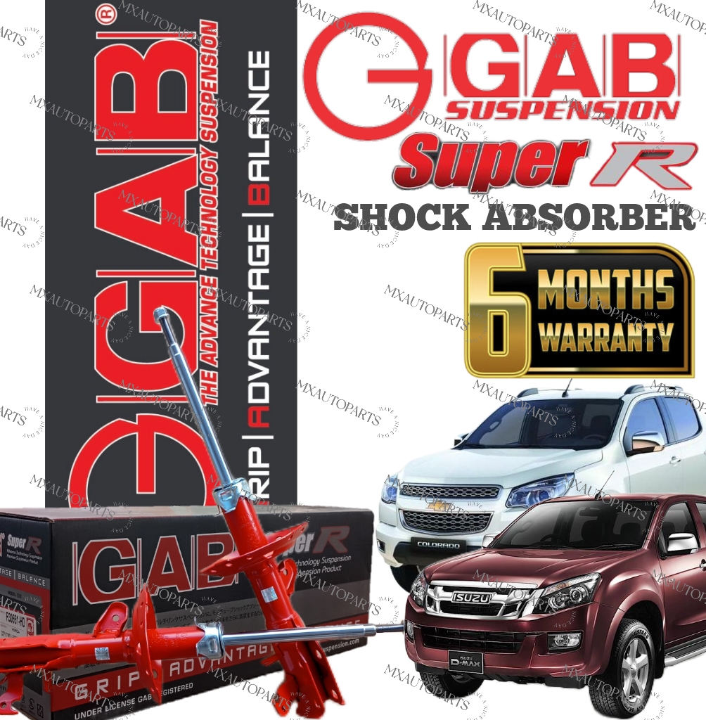ORIGINAL GAB SUPER R HEAVY DUTY SHOCK ABSORBER ISUZU DMAX D-MAX RT50 ...