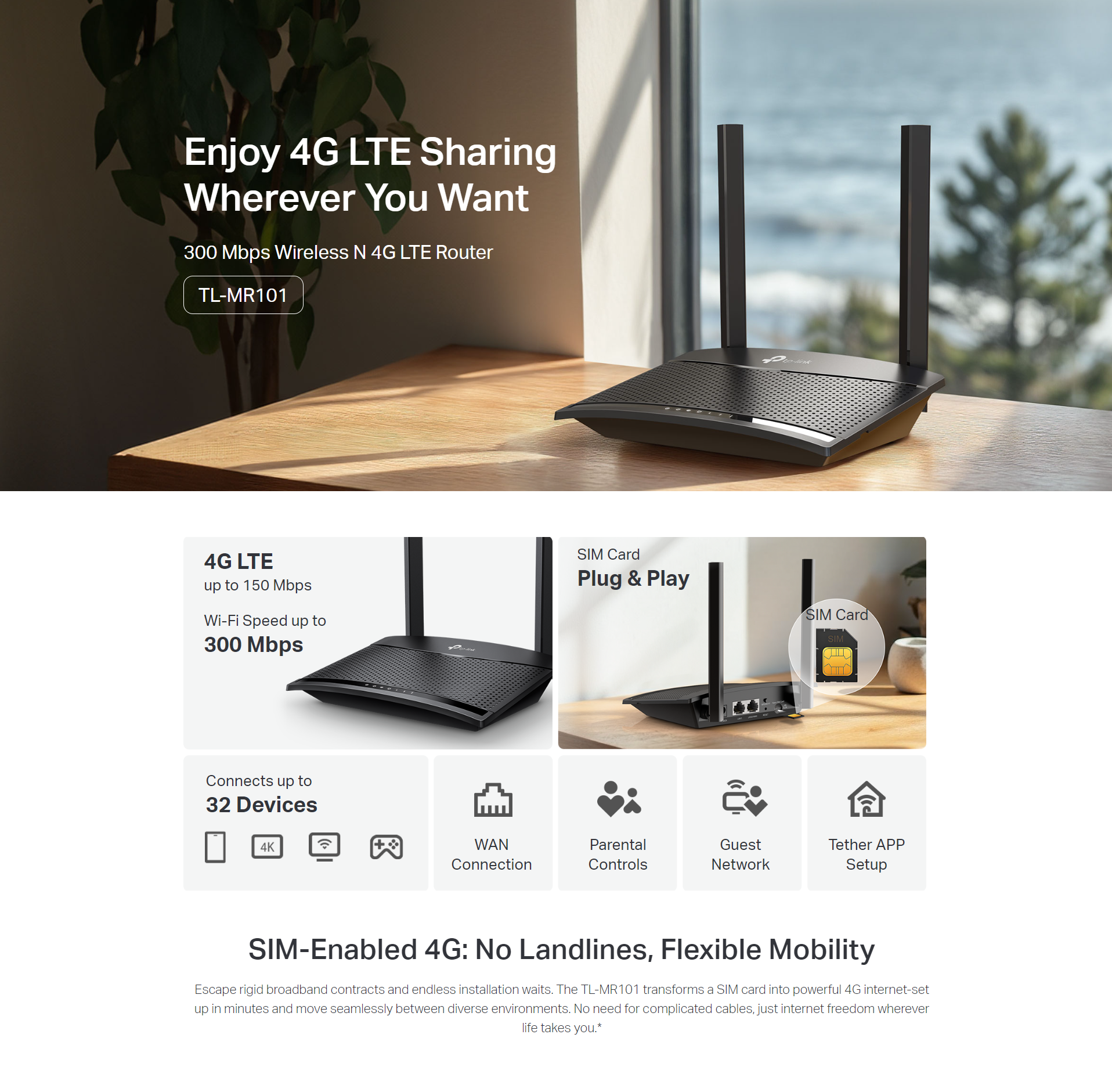 TP-LINK TL-MR100 / TL-MR105 / ARCHER MR505 4G+ / TL-MR101 / TL-MR100 ...