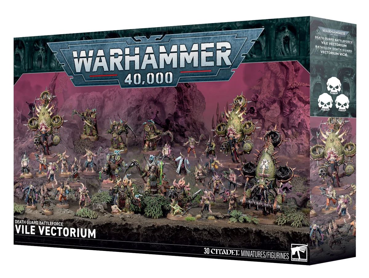 Warhammer 42-18 40K BATTLEFORCE Death Guard Vile Vectorium Battleforce ...