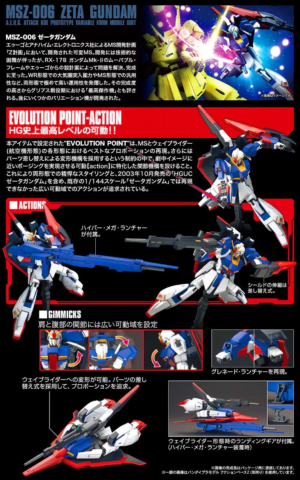 BANDAI HG 1/144 Zeta Gundam Model Kit | Shopee Malaysia