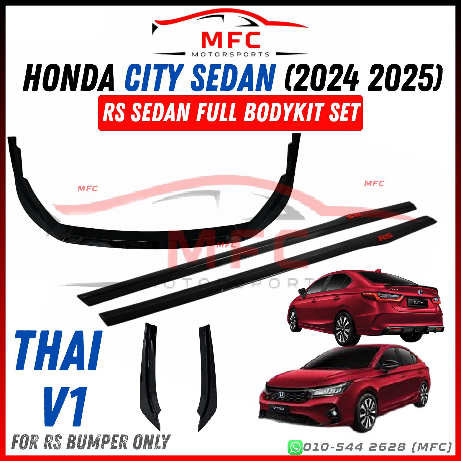 Honda City Sedan 2024 2025 RS Thai V1 Full Bodykit set Front lip Side ...