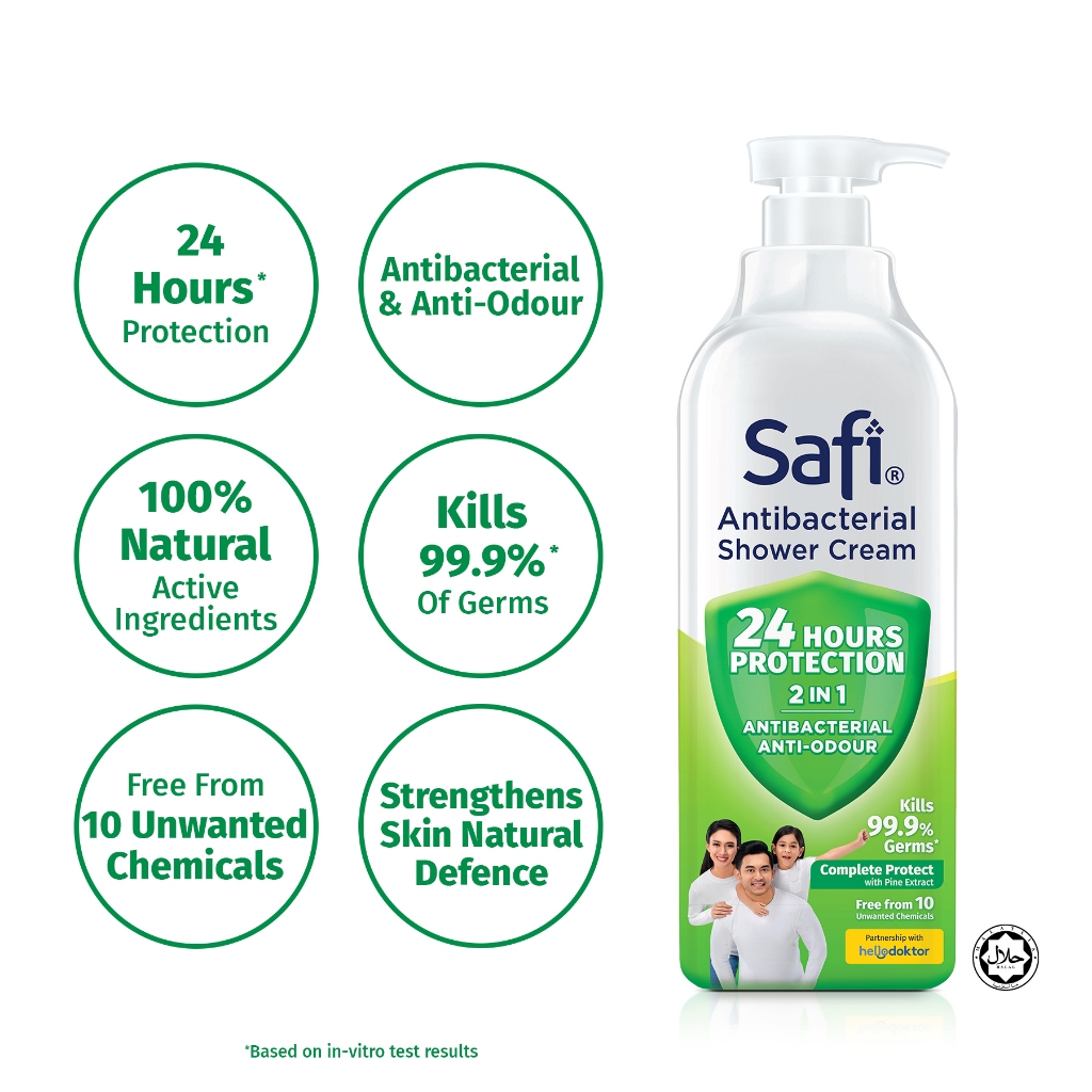 Safi Antibacterial Shower Complete Protect 975g / 850g | Shopee Malaysia