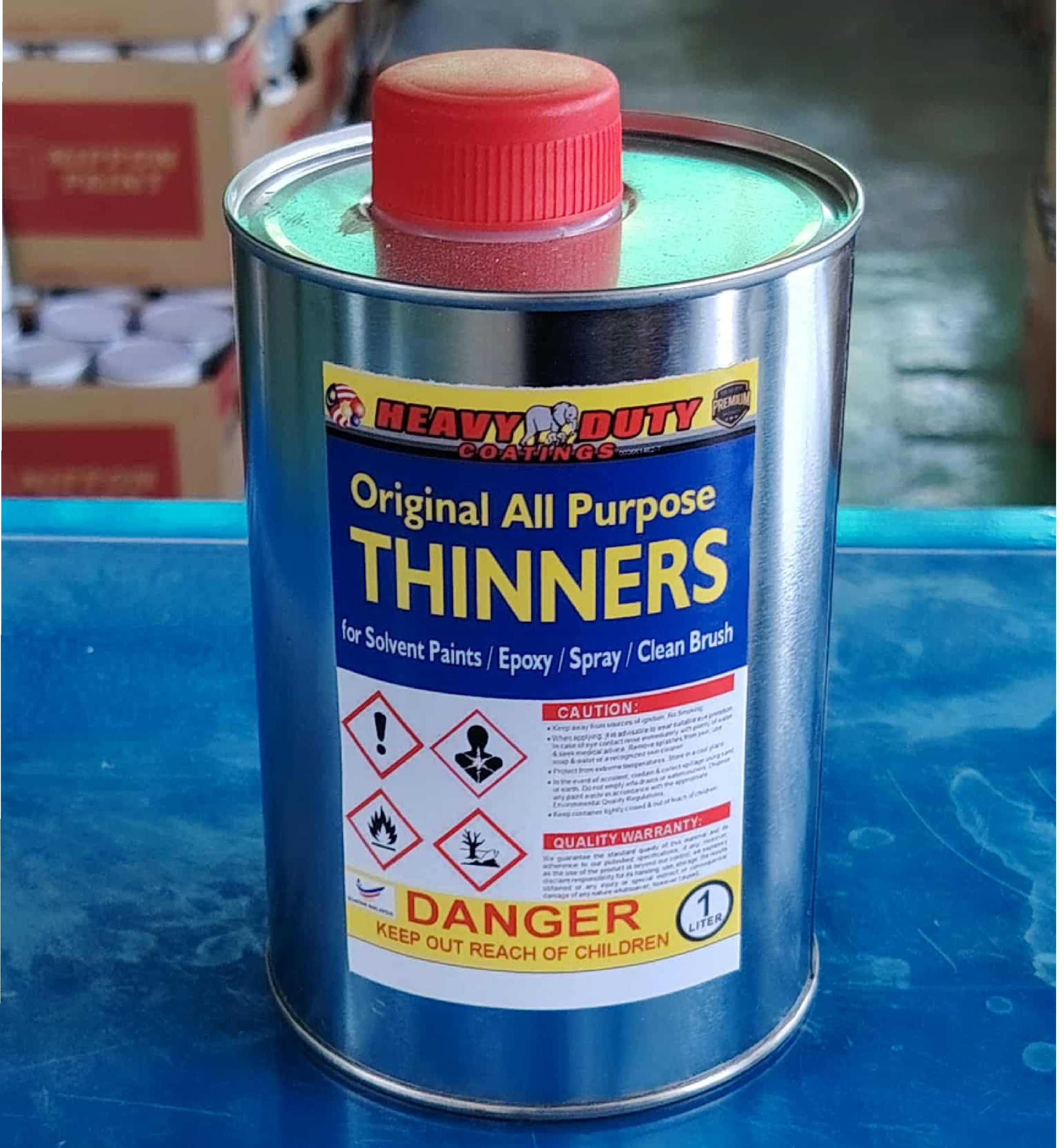 THINNERS ORIGINAL ALL PURPOSE FOR SOLVENT PAINTS / EPOXY / SPRAY / CLEAN BRUSH ( HEAVY DUTY ...