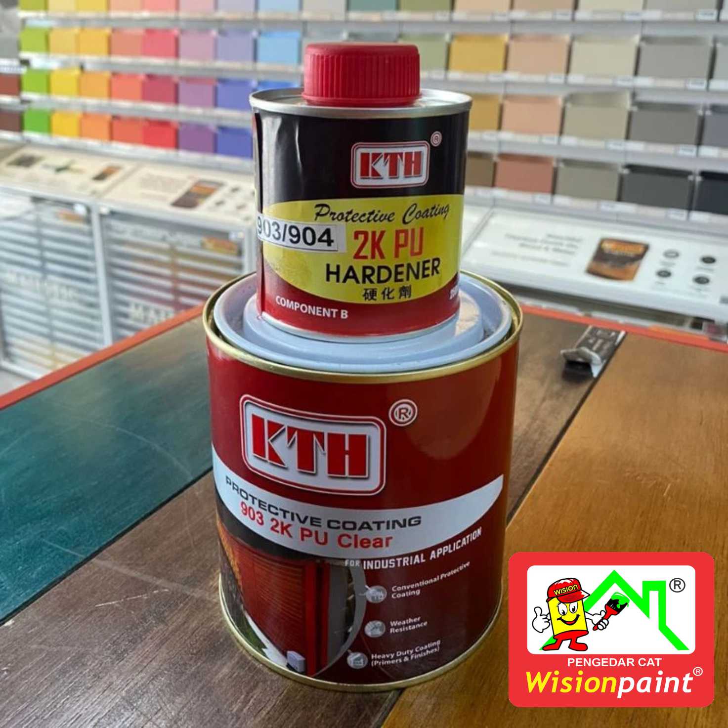 5L KTH EPOXY PAINT ( 5L 903 2K PU CLEAR 4+1 ) PROTECTIVE COATING CLEAR ...