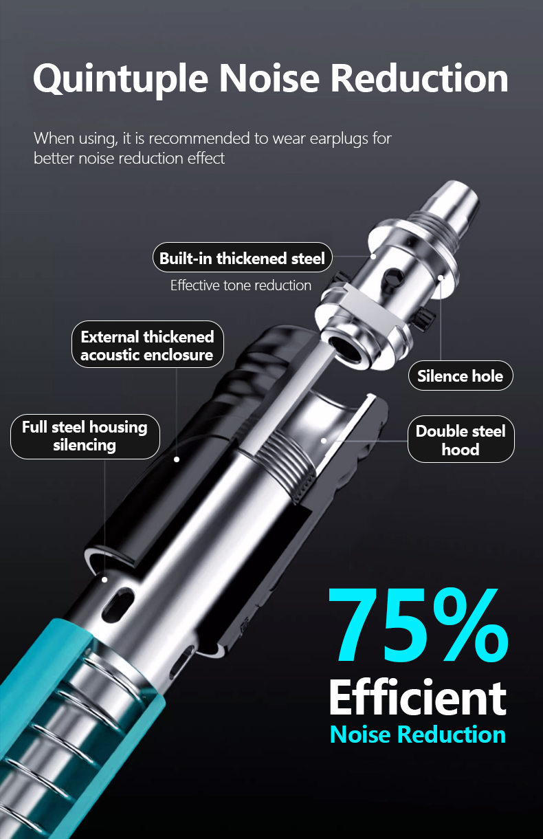 KUWO Nail Gun Original Heavy Duty Manual Steel Cordless Concrete Rivet ...