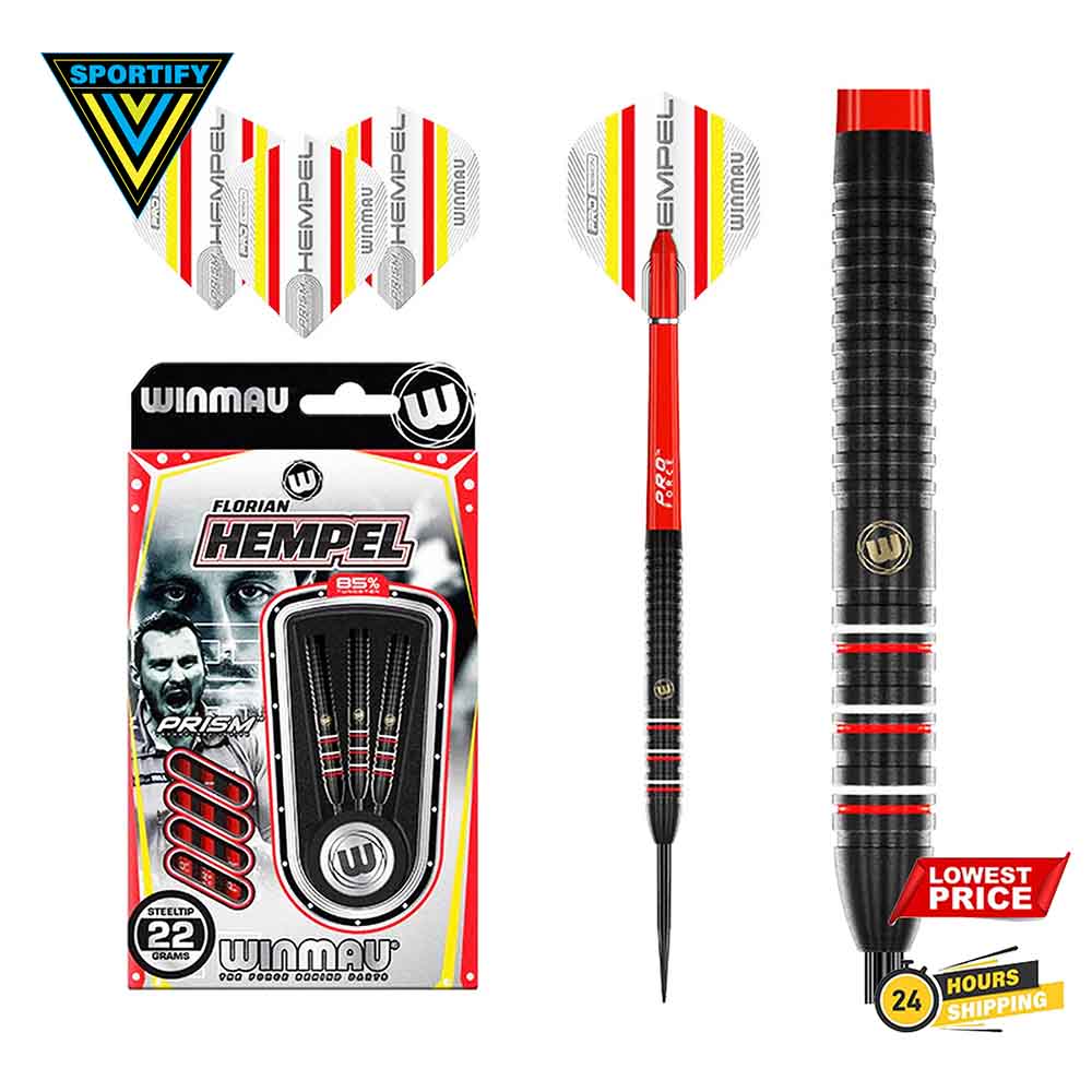 Winmau Darts Florian Hempel Pro Series 85% Tungsten Steel Tip - 22g/24g ...