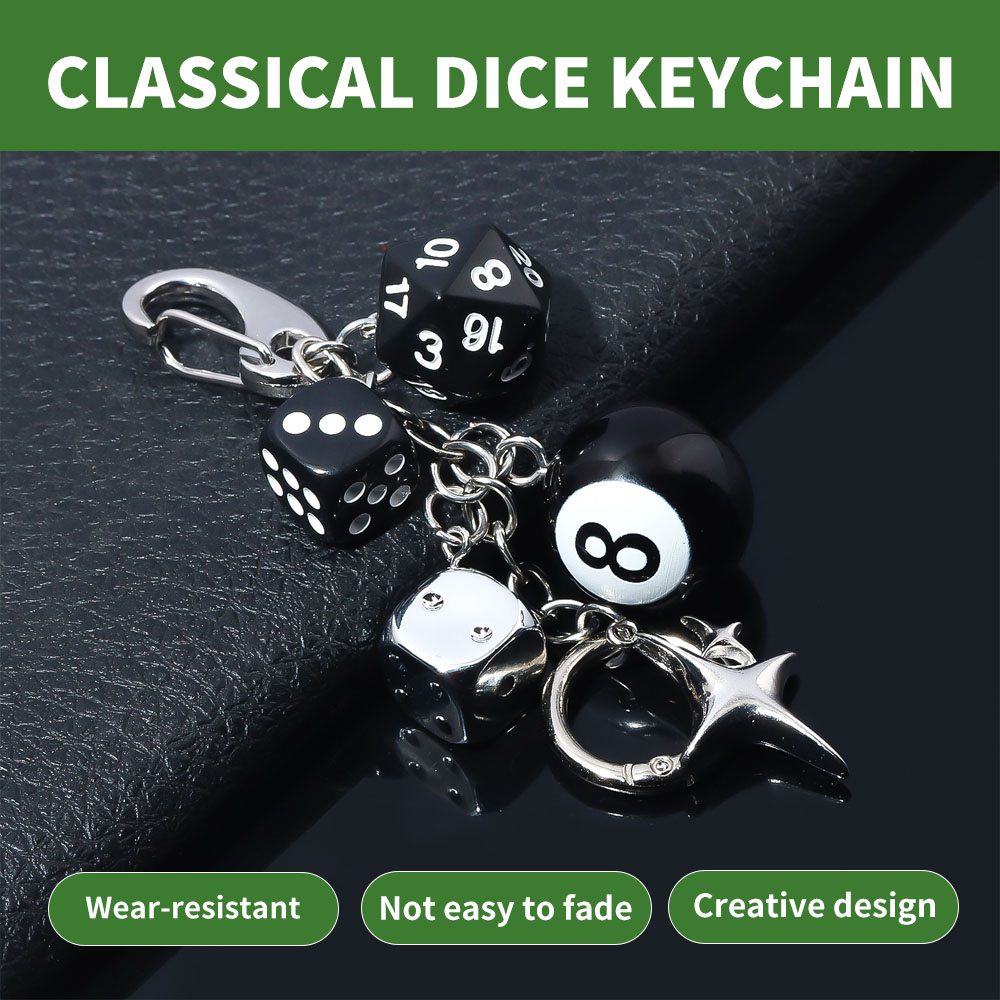 Bola snoker snuker Creative 25mm Black Billiard Keychain Lucky Black No ...