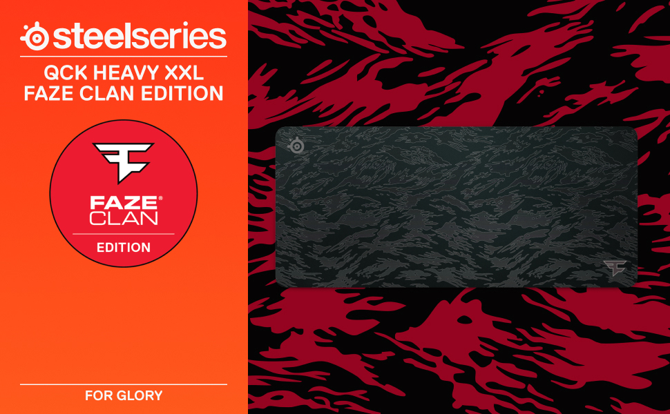 SteelSeries QCK HEAVY XXL Cloth Gaming Mouse Pad -Faze Clan Edition ...