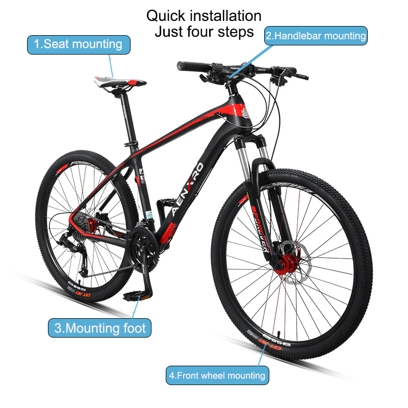 Basikal dewasa 2 disc brake and fork absorber Mountain bike 26 "21 ...