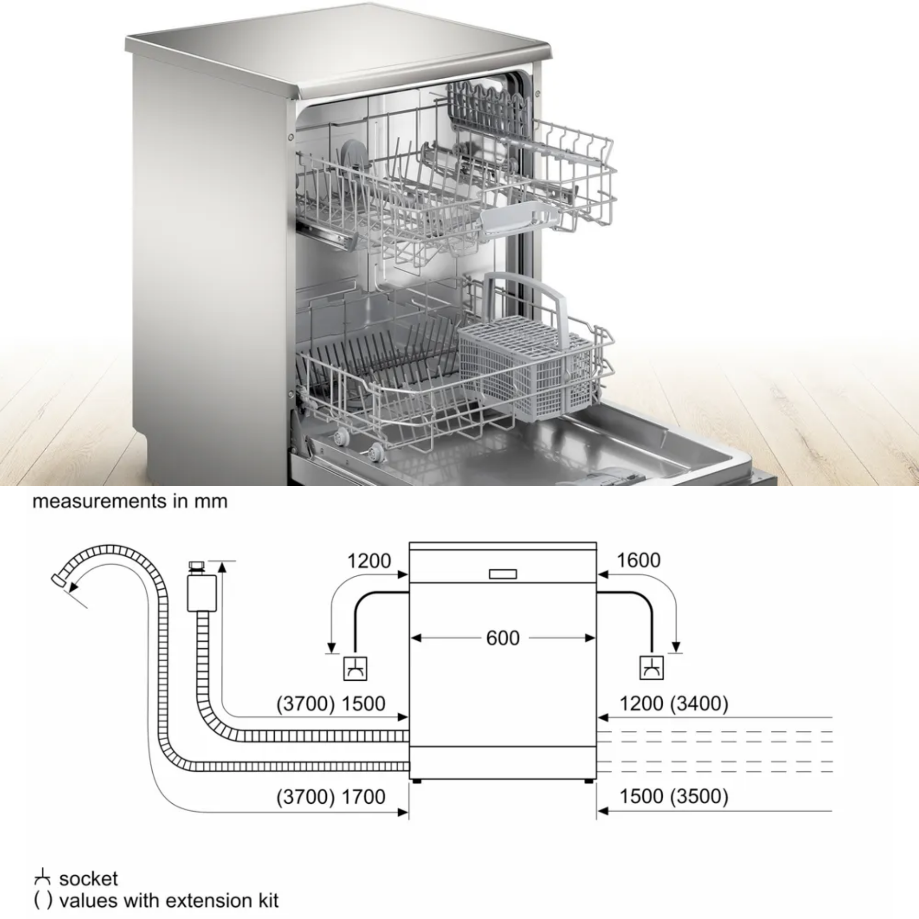 【Free Basic Install】Bosch Series 2 | Mesin Basuh Pinggan | 60 cm ...