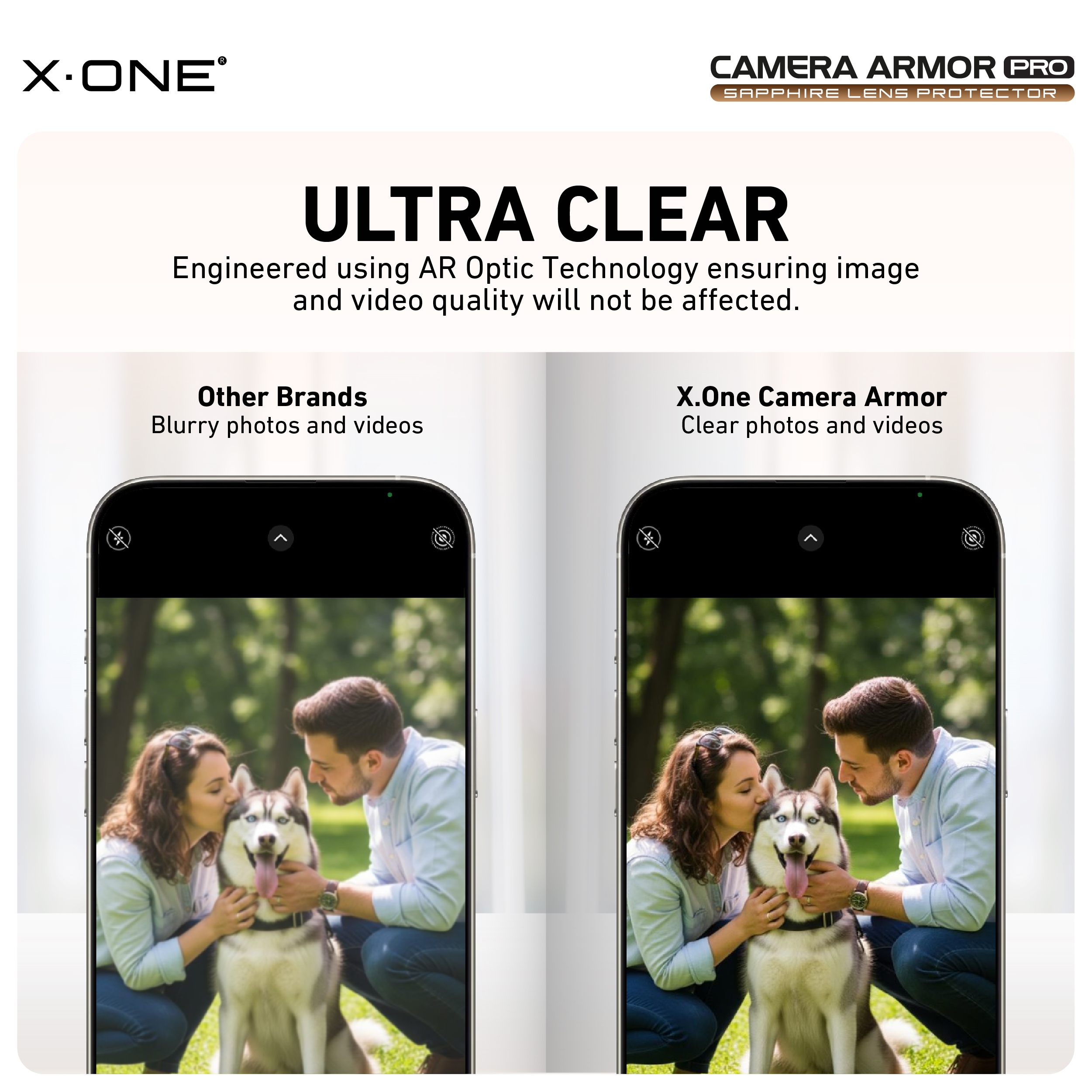 X.One Camera Armor Pro Series Camera Lens Protector For iPhone 17 Series ( GIA Certified ...