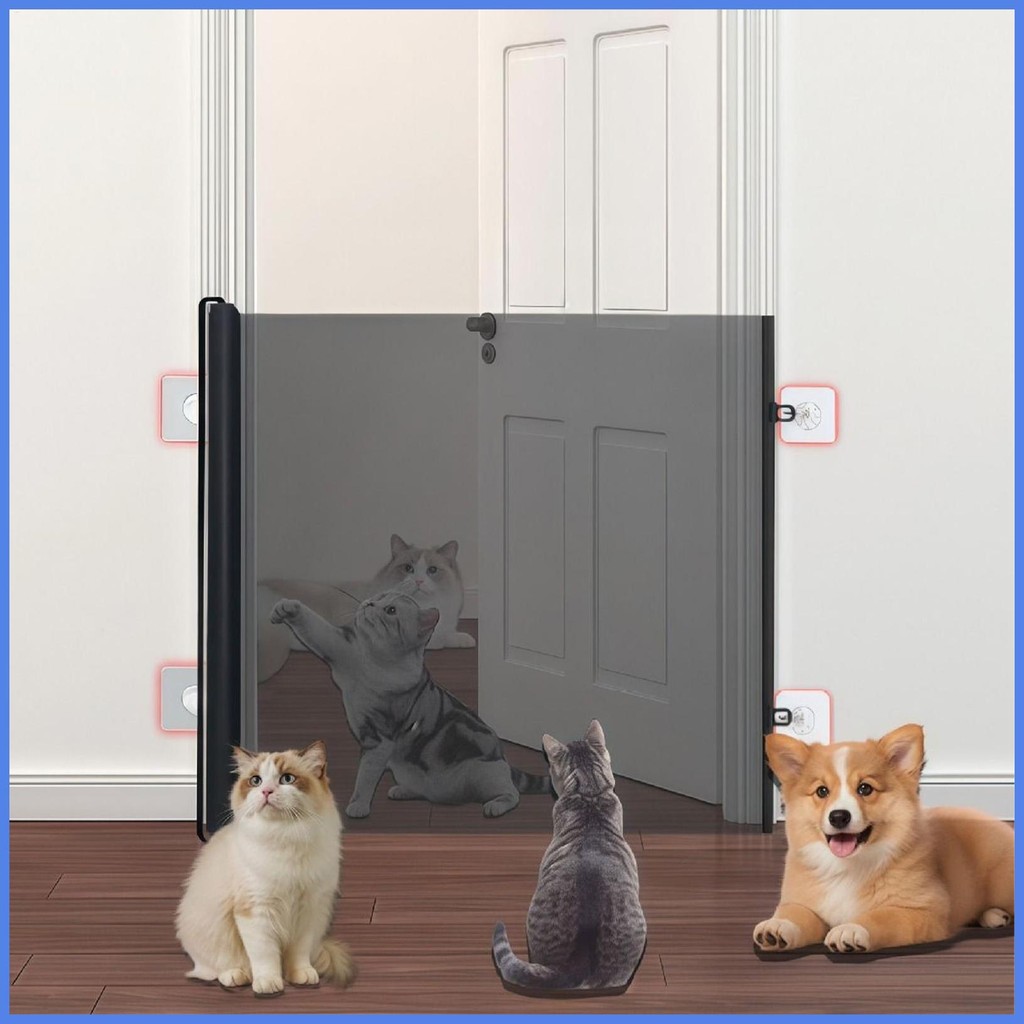 Xluckly Dog Cat Pet Fences Automatic Retractable Pet Fence Auto ...