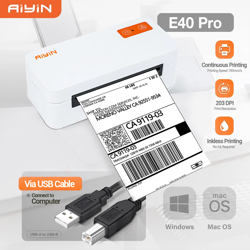 COD Thermal Printer A6 size Bluetooth iOS Android Shipping Label ...