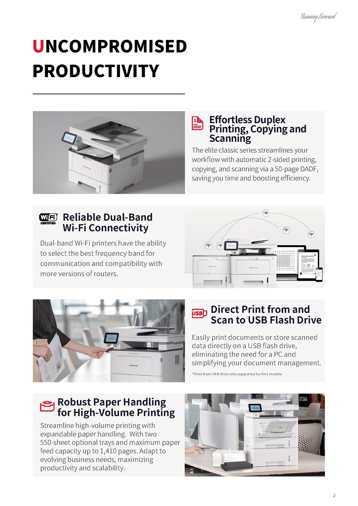 Pantum BM5100ADW Multifunction Mono Laser Printer (Print/Scan/Copy/ADF/Duplex/USB/Network/WiFi ...