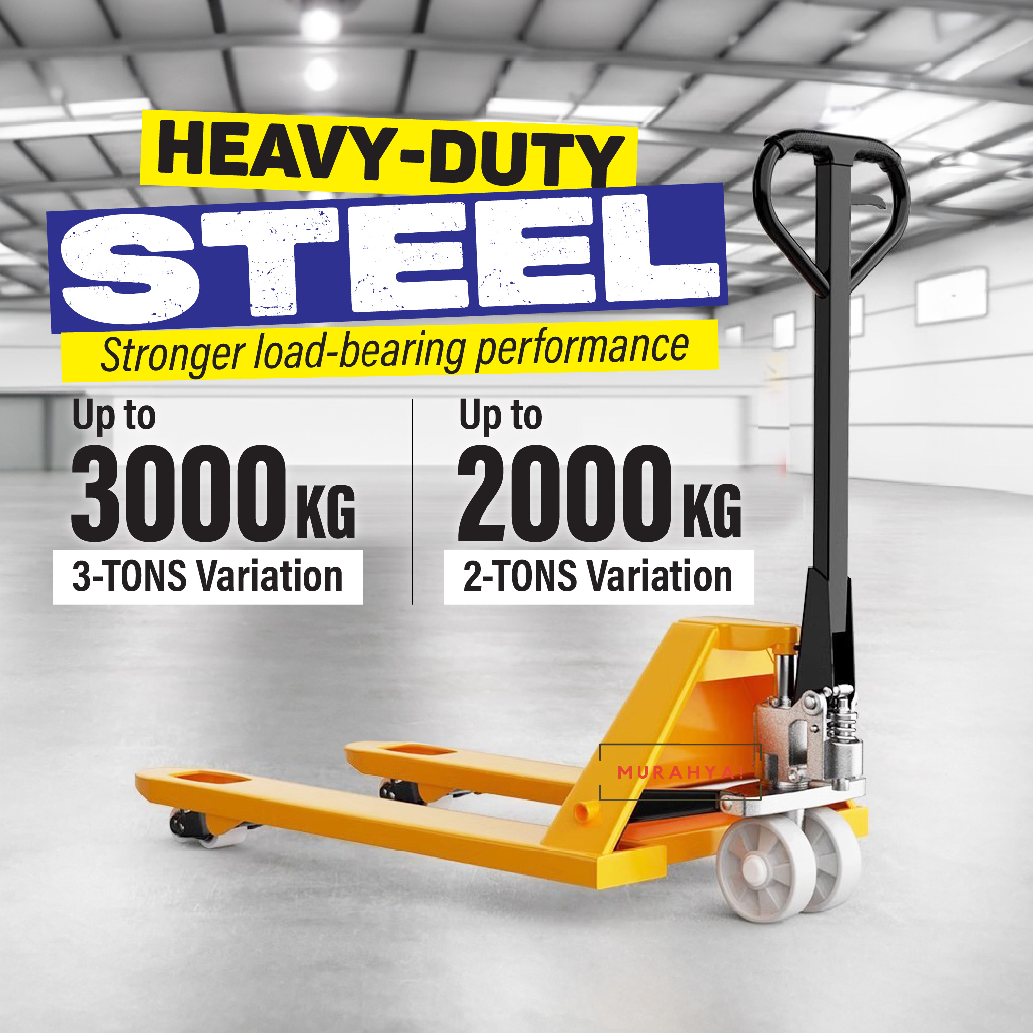 Hand Jack Pallet Truck 3 Ton 2 Ton Heavy Duty Jek Tangan Manual ...