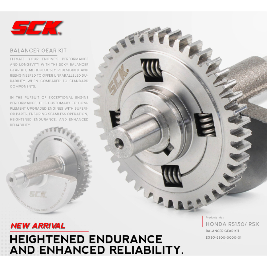 SCK Racing CRANKSAHFT Balancer Engine Belancer Honda RS150 RSX150 ...