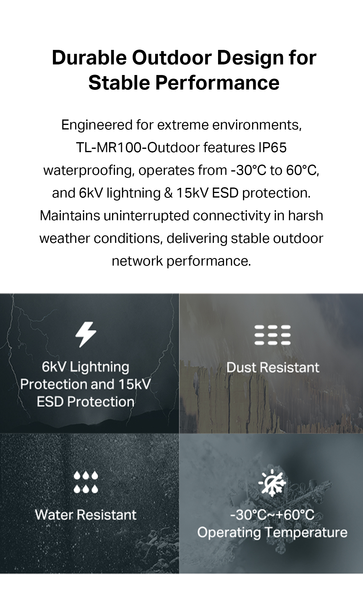 TP-Link TL-MR100-Outdoor 300 Mbps Wireless 4G LTE Outdoor Wifi Router ...