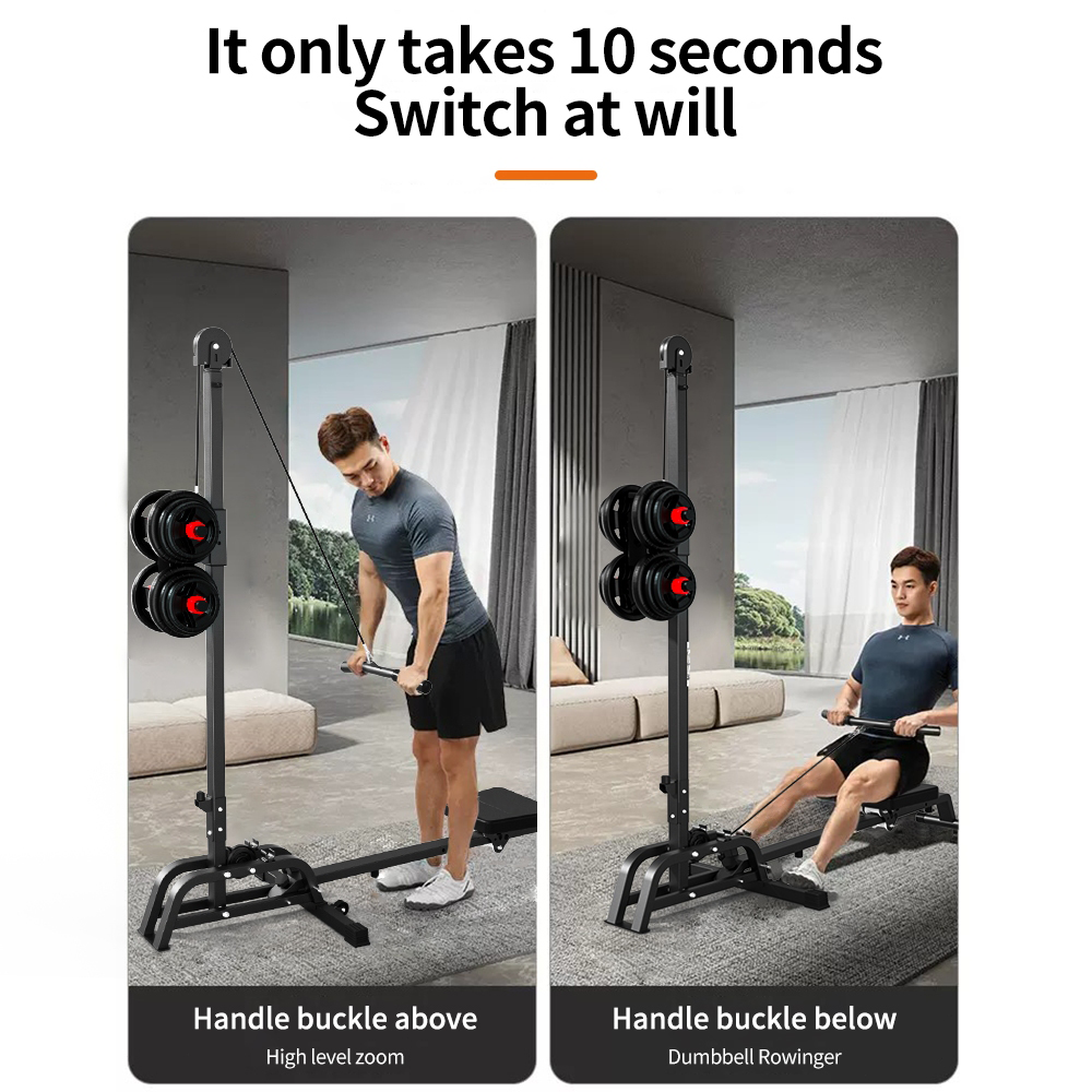 2 in 1 Multifunctional Foldable Rowing Machine Pull High and low ...