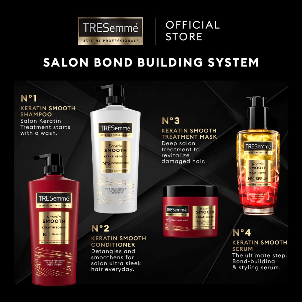 TRESemmé Shampoo & Conditioner 670ml / 300ml –For Strong, Silky & Frizz ...