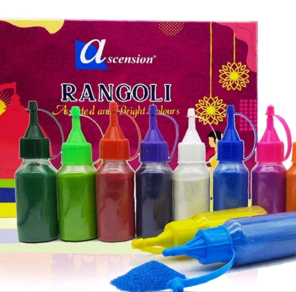 RANGOLI PEN / KOLAM ACCHI / KOLAM POWDER / RANGOLI SAND POWDER | Shopee ...