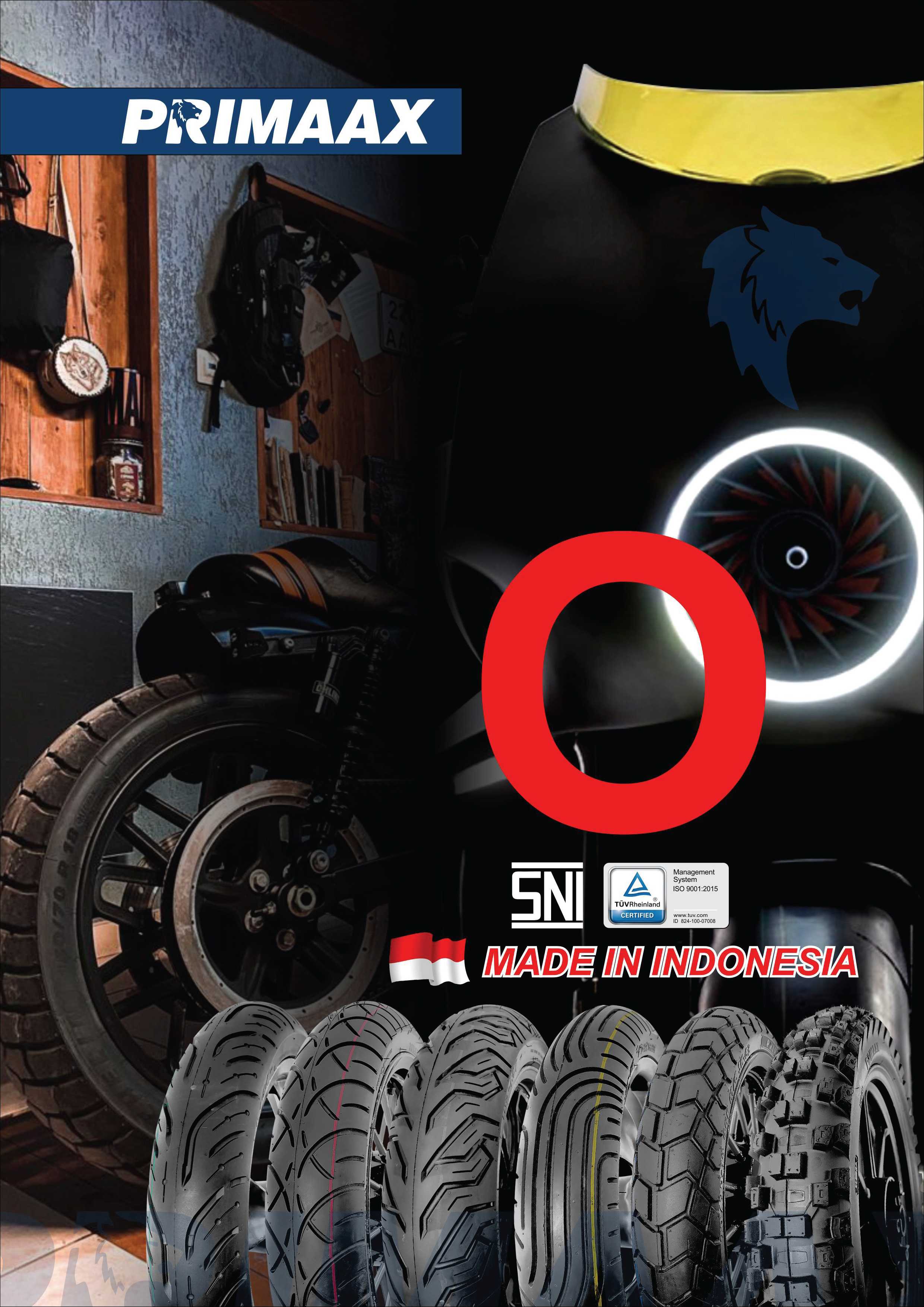 PRIMAAX Tyre SK72 RIM12 / RIM 13 / RIM 14 / RIM 17 The Crow Tubeless ...