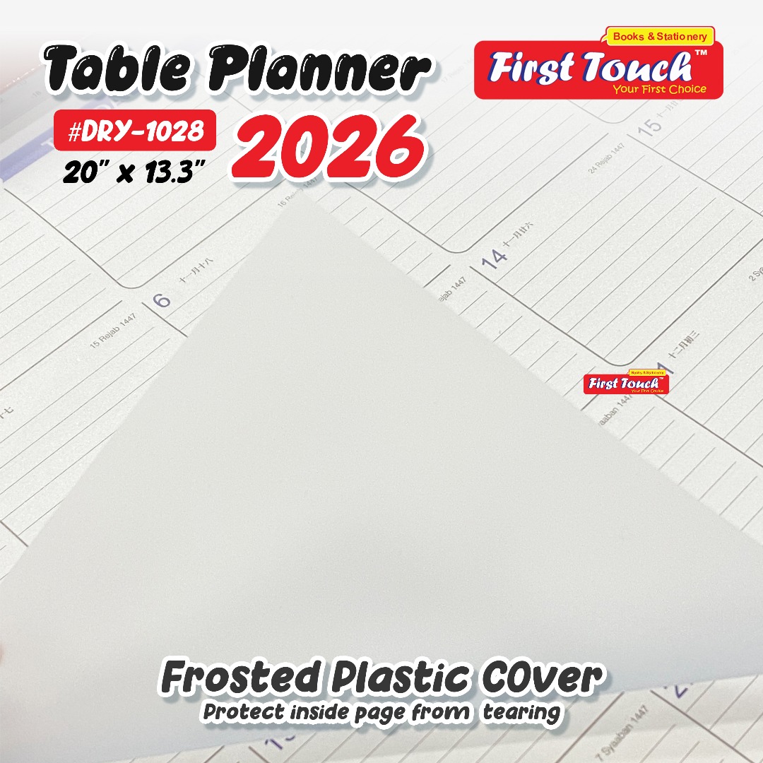 DIARY 2026 Table Planner Desk Planner A2 27CM X 38CM PVC Cover Desktop Planner Office PLA-1028 ...