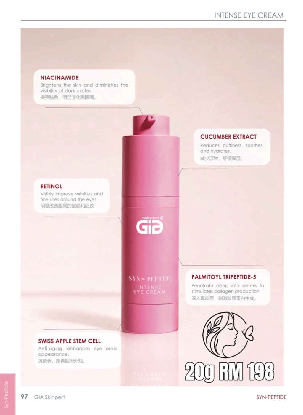 GIA Skinpert Syn-Peptide Intense Eye Cream 20g | Shopee Malaysia