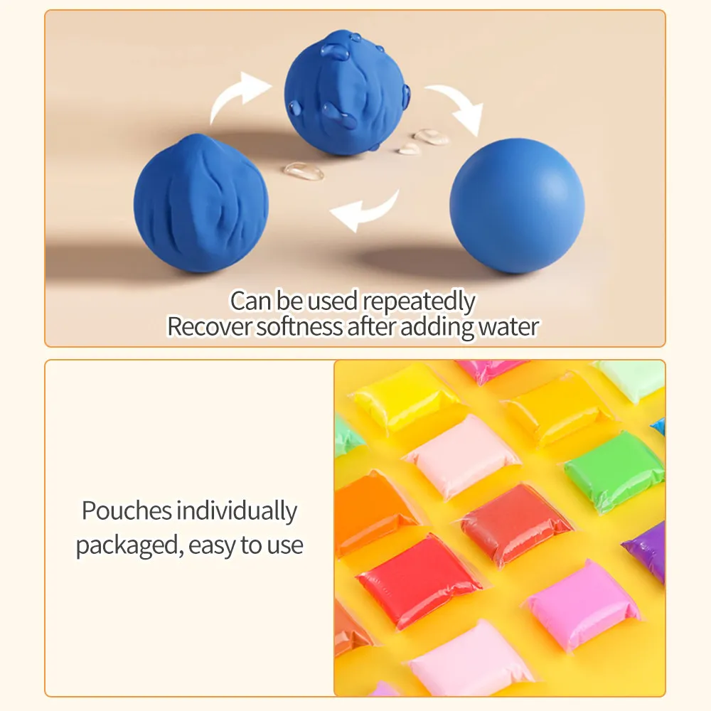 Realeos DIY 12/24/36 Colors Super Light Clay Set With Tools Kids ...