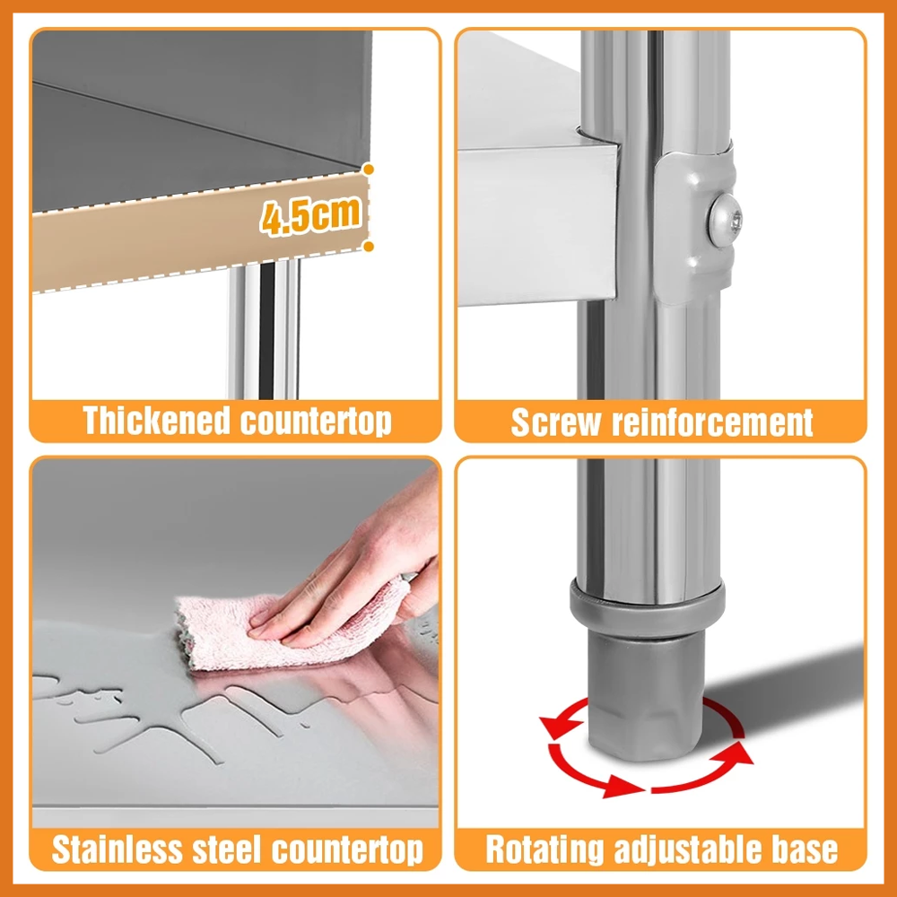 🔥BEST OFFER🔥Stainless Steel Kitchen 2/3 Tier Stove Rack Burner Stand Gas Rack Cooking Table ...