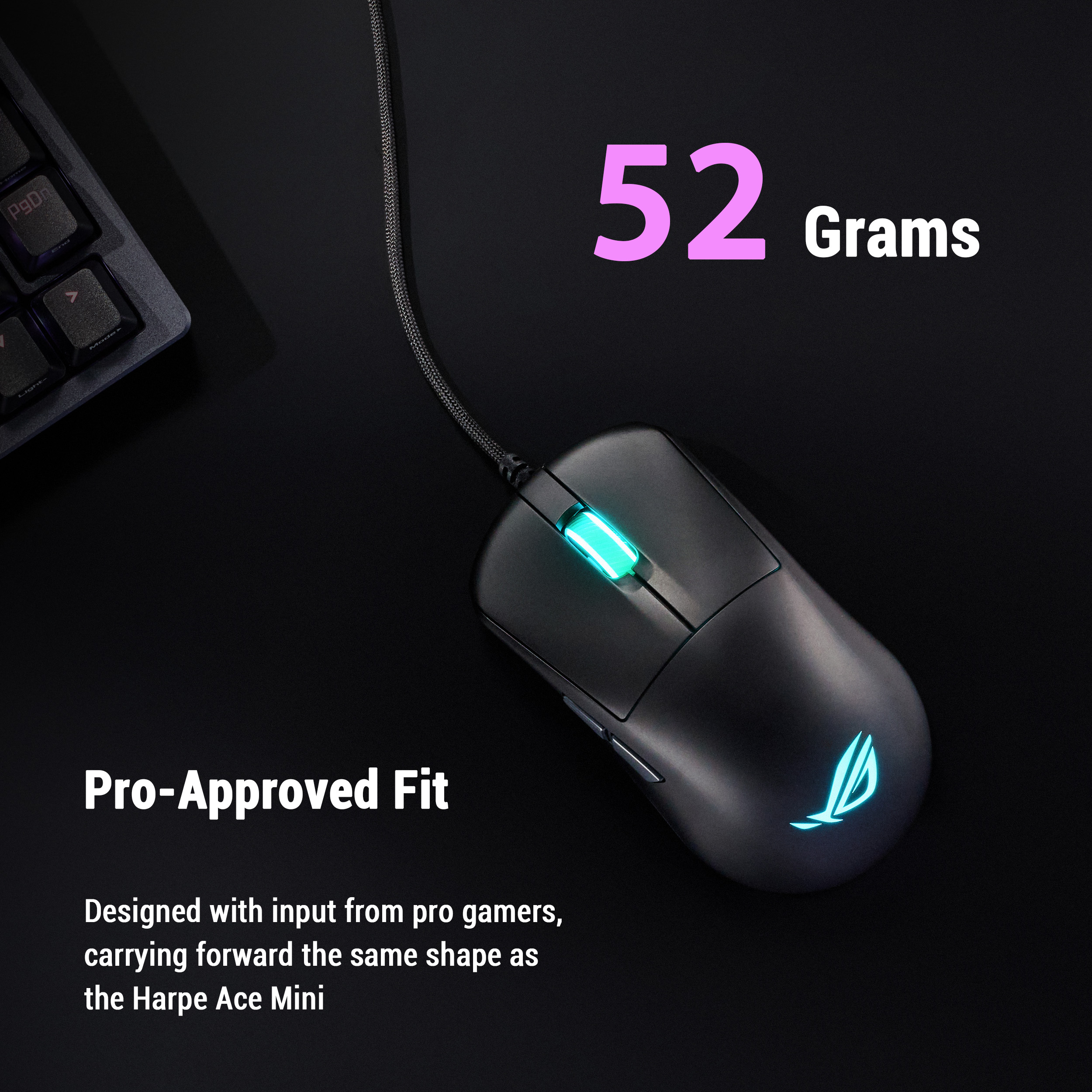 [12.25 Lowest Deal] ROG Harpe Mini Core Gaming Mouse | 52g Ultra-Light ...