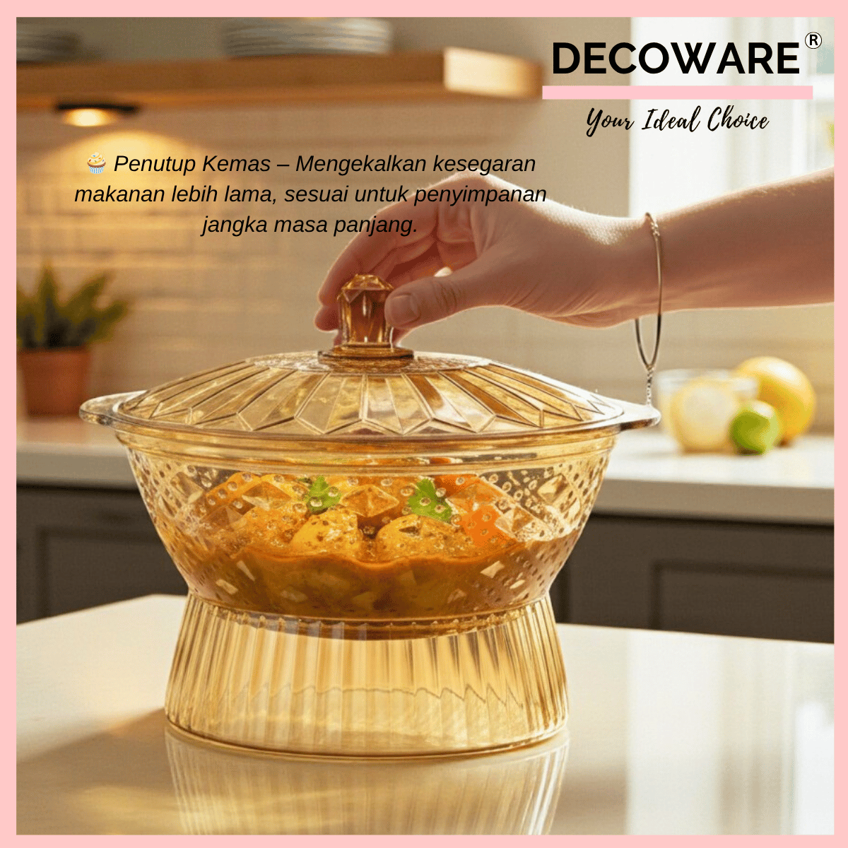 ECOWARE 3L Buffet Set Tray Kenduri BPA Free /Bekas Hidangan Makanan/Set ...