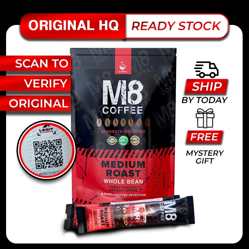 Ready Stock Kopi M8 / M8 Coffee / Herba Minuman Bertenaga / 1 Packet 5 ...