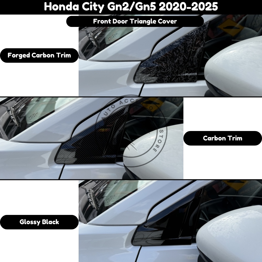 Honda City Gn2/Gn5 2020-2025 Forged Carbon Trim&Glossy Black Front Door ...