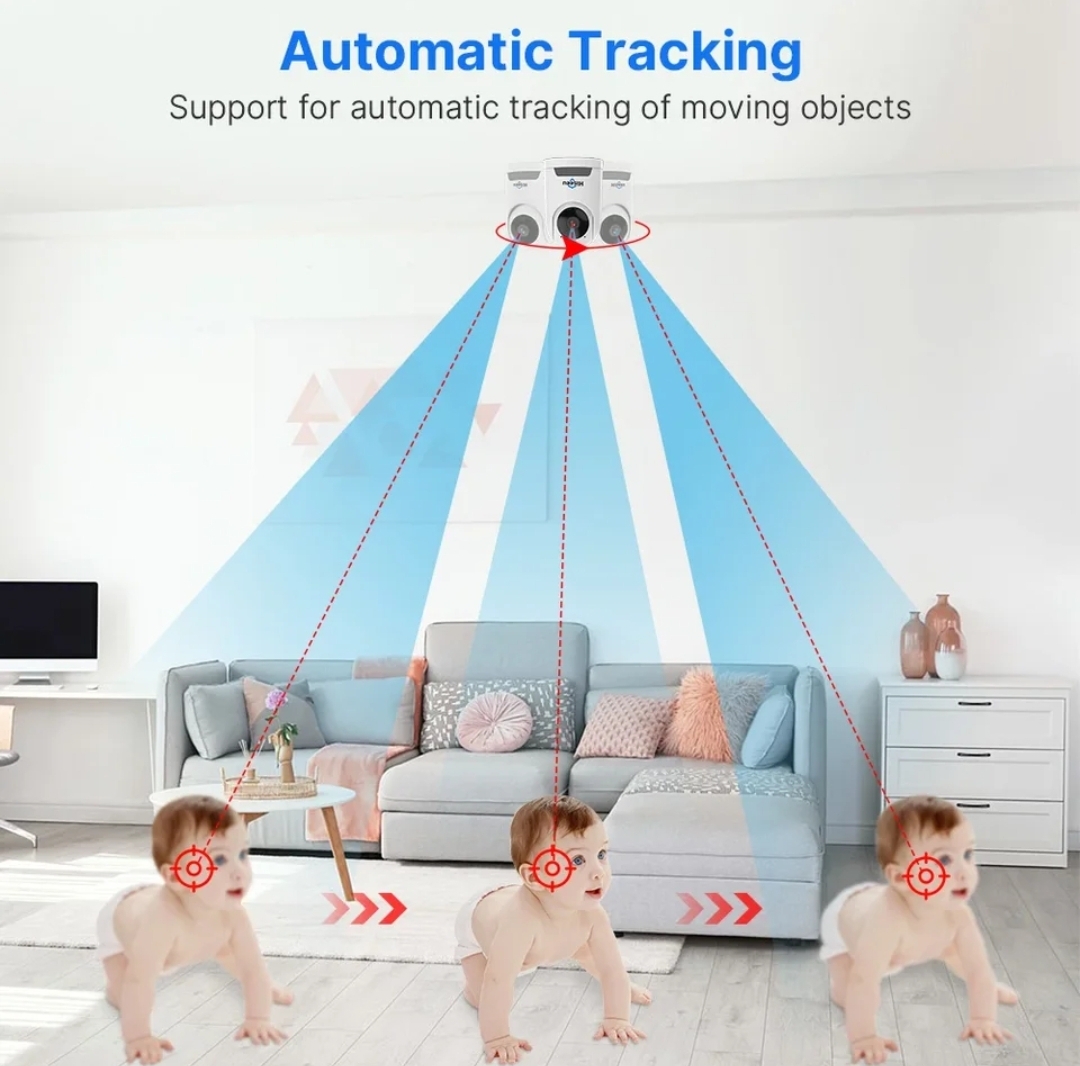 [New Arrival] Eseecloud / iPPro 4MP 4G Sim Card Dual Lens Dual Screen Indoor PTZ Wireless CCTV ...