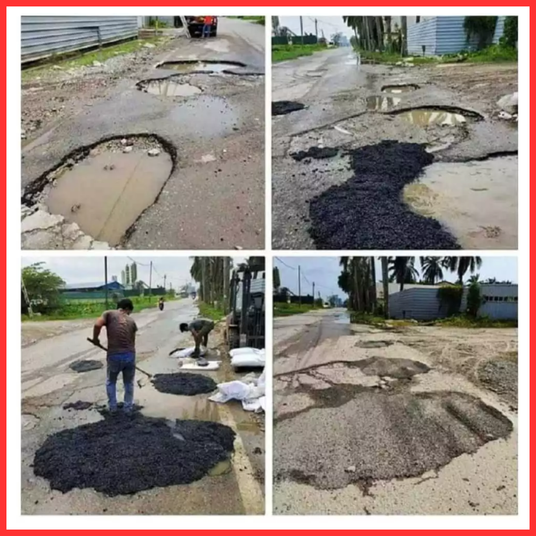 All weather Cold Road Premix 25KG BAG cold mix Asphalt Turap Jalan ...