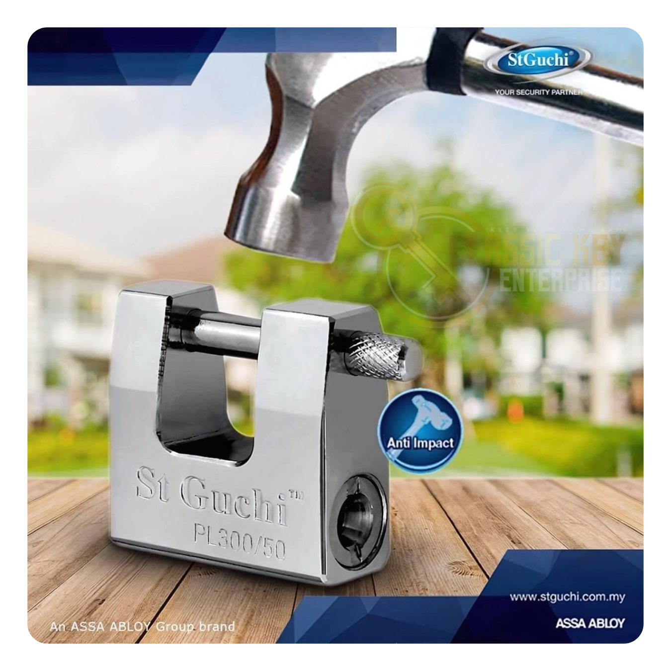 St Guchi padlock anti impact SGPL-300 Size 50mm | Shopee Malaysia