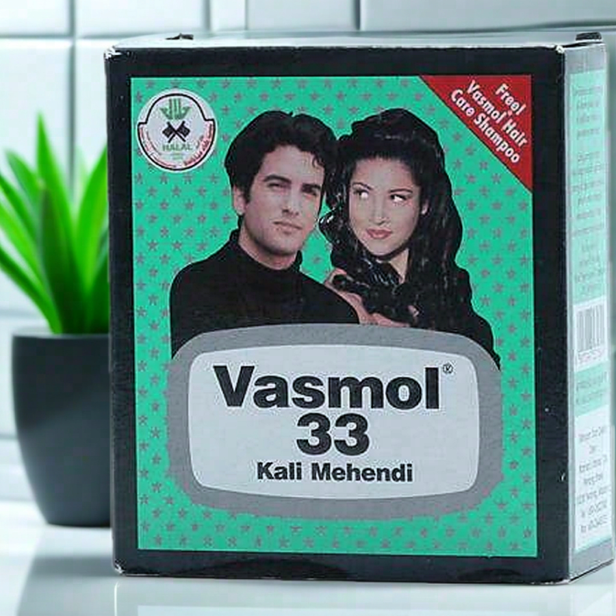 Vasmol 33 Black Hair Dye ( 6 Sachets x 5g ) | Shopee Malaysia