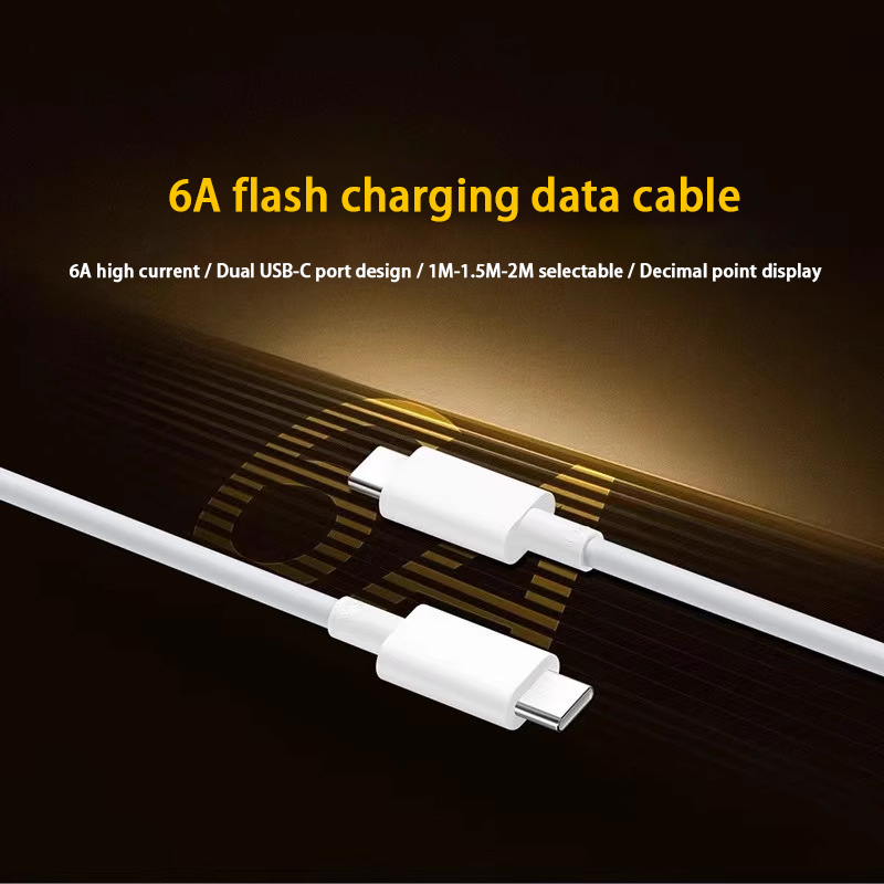 For VIVO/iQOO 120W Super Flash Charge Adapter 6A Double C Cable for ...
