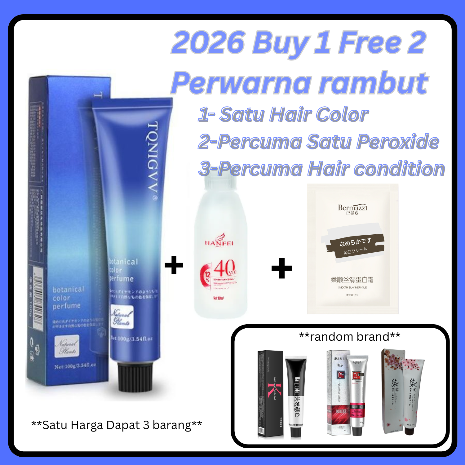 200ml(Tahun2026 )Telus Air+Permenent+Muslim Sesuai Pakai- Perwarna ...
