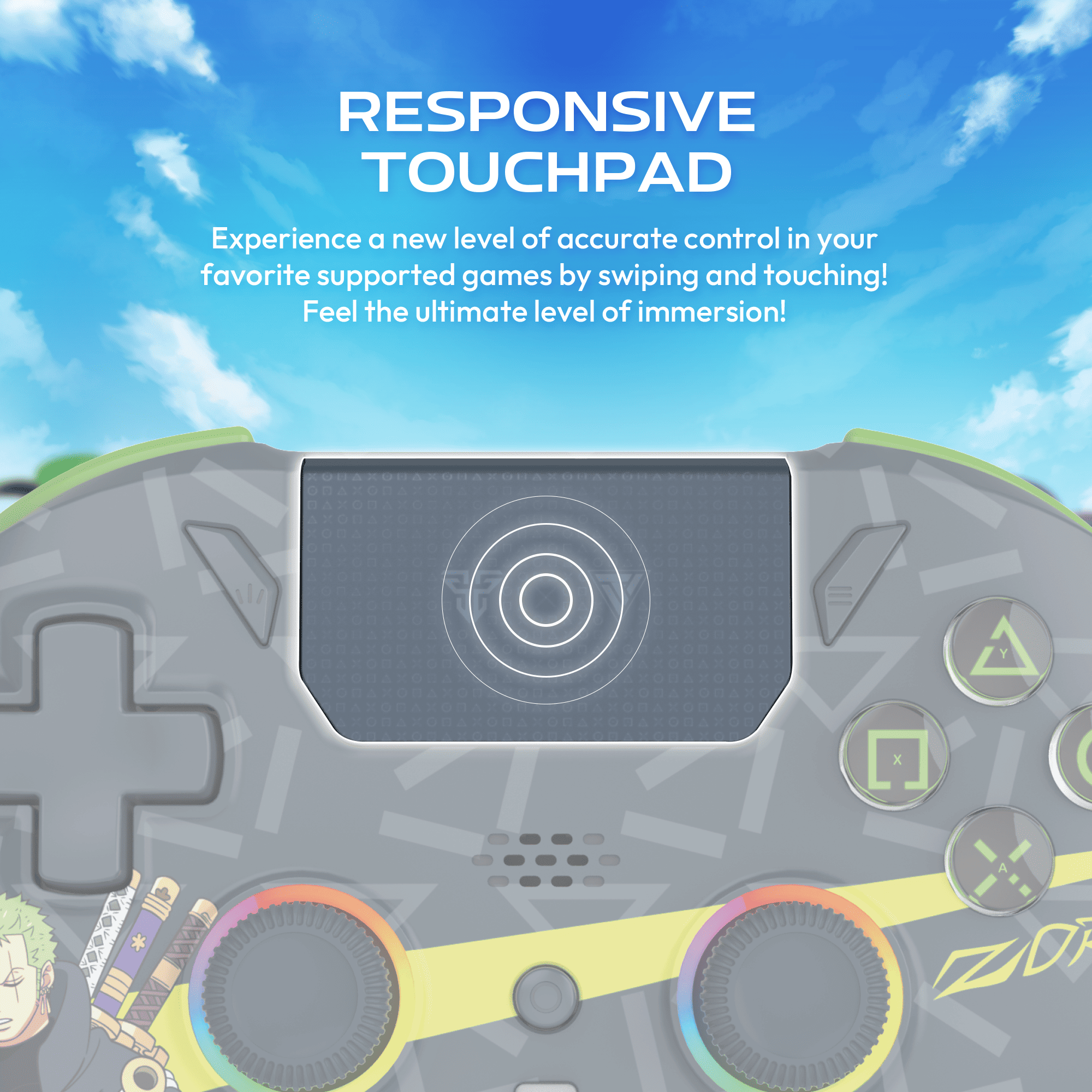 Fantech x One Piece Zoro Nova Pro WGP14v2 Gaming Controller | Anti ...