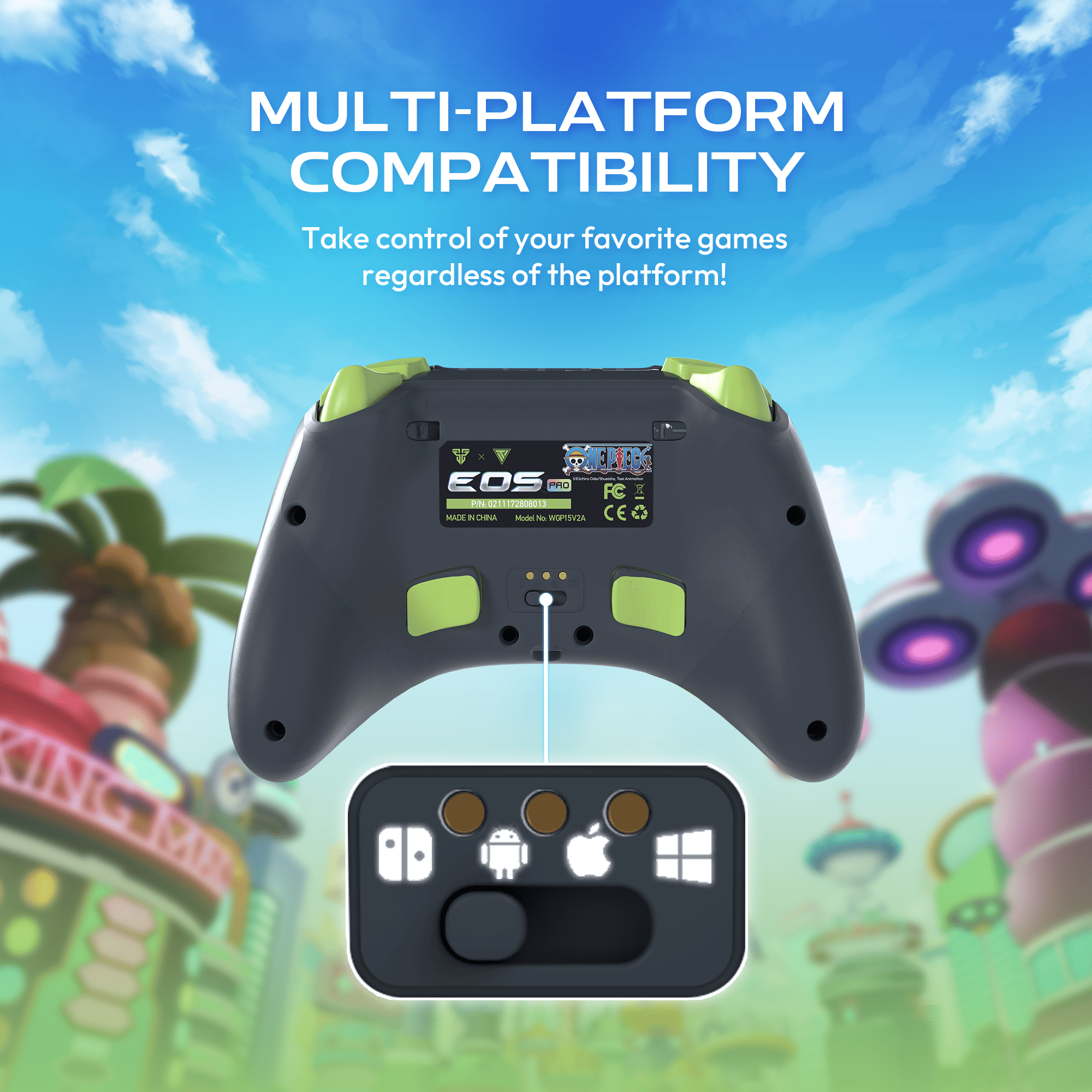 Fantech x One Piece Zoro EOS Pro II WGP15v2A Gaming Controller | Anti ...