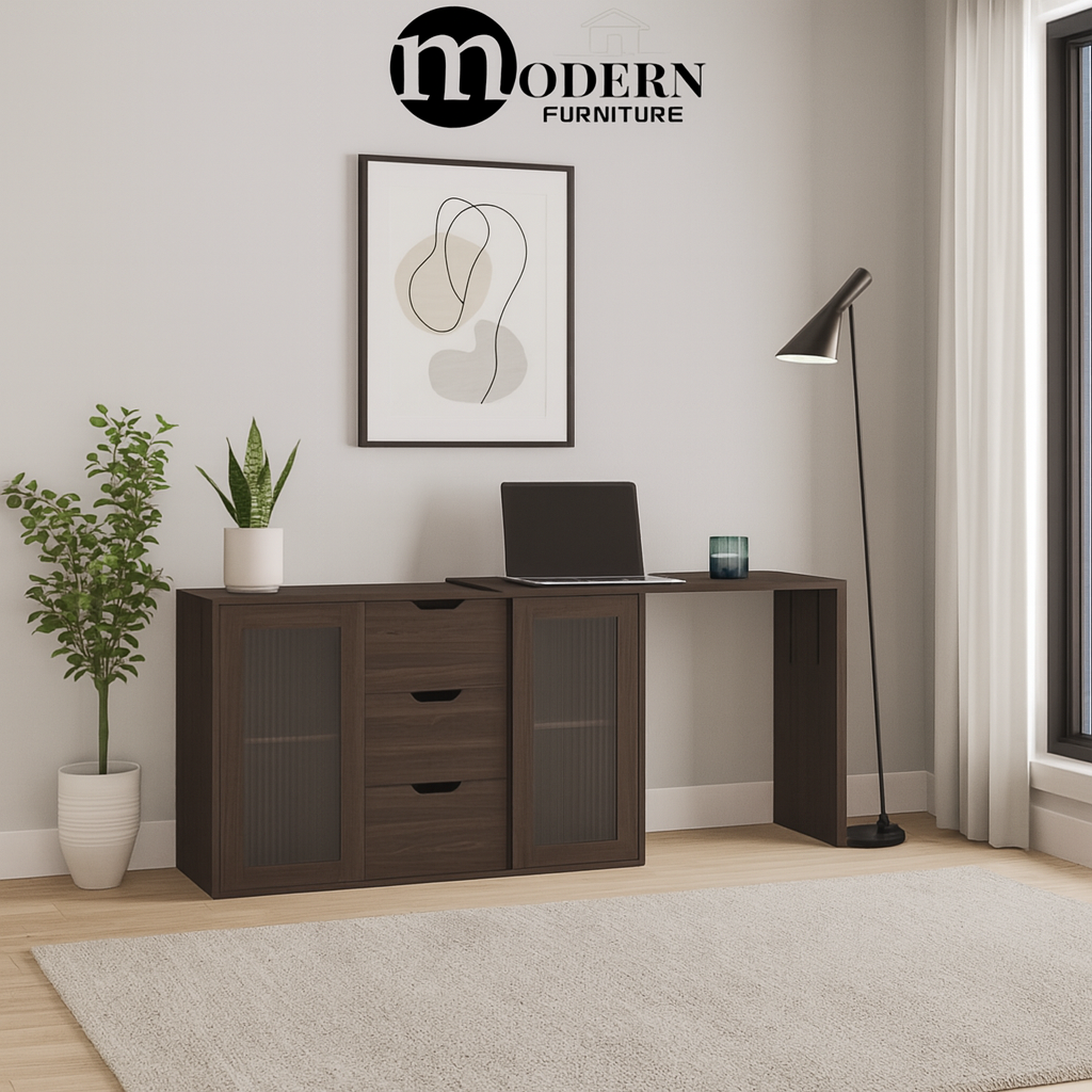 🔥Acrylic Retractable Dressing Table With Drawers Dresser / Meja Solek ...
