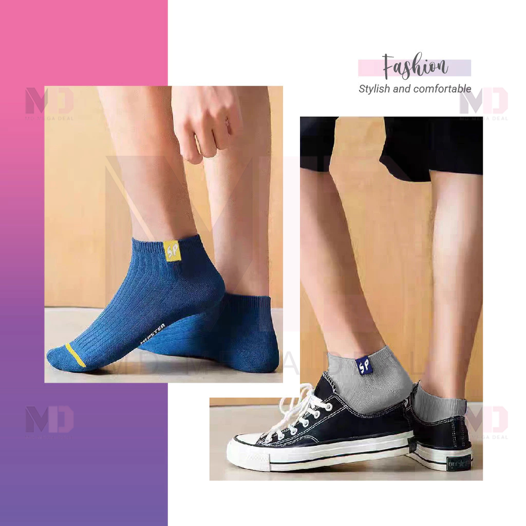 《Mega Deal》SP Word Men Sock Man Ankle Stocking Lelaki Shoes Work School ...