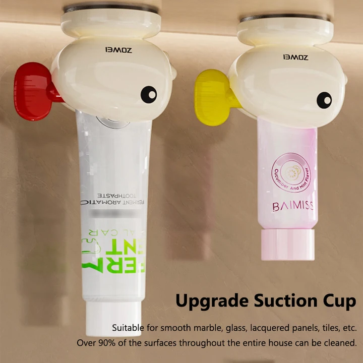 Suction cup type toothpaste squeezer toothpaste storage rack fully ...