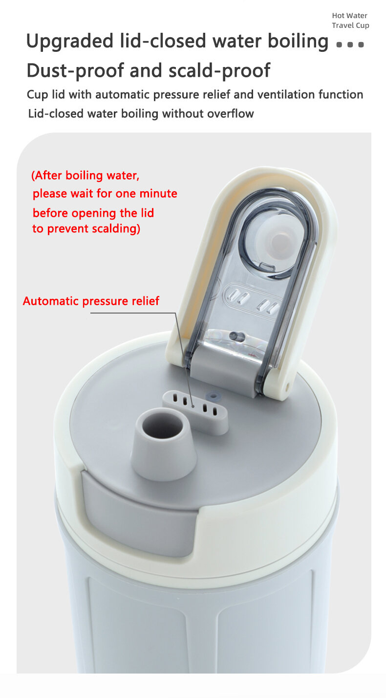 Travel self-heating kettle portable electric kettle 600ML heating ...