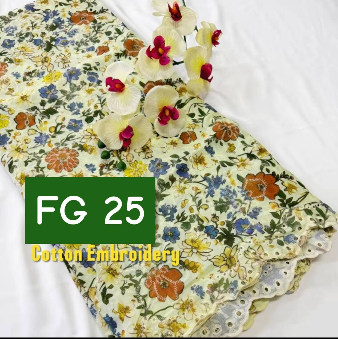 (LIMITED EDITION) COTTON SULAM EMBROIDERY VIETNAM KAIN PASANG | Shopee ...